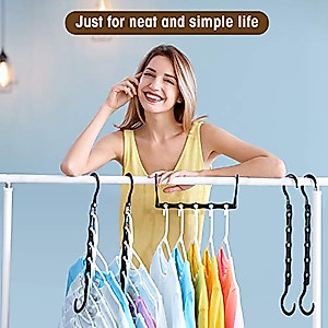 Pretigo Magic Hangers Space Saving Hangers 10 Pack Closet Space Saver Hanger Organizer Multi Hangers Space Saving