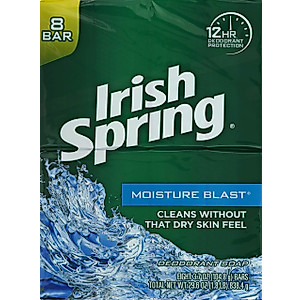 Irish Spring Moisture Blast Bar Soap, 8 Count