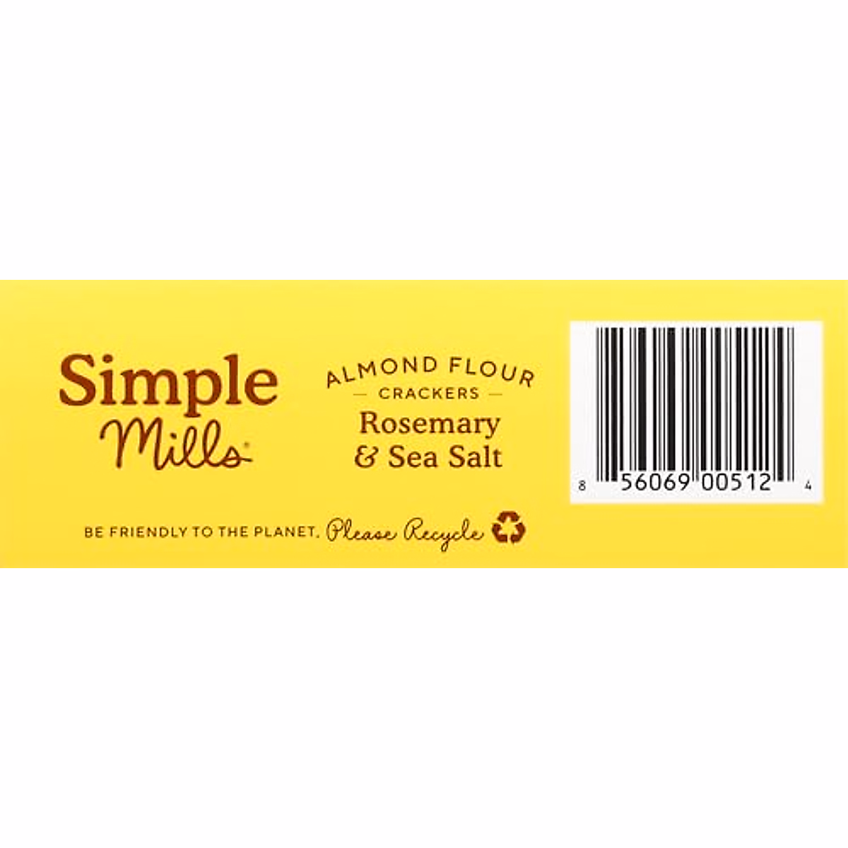 Simple Mills Almond Flour Crackers, Rosemary & Sea Salt - Gluten Free, Vegan, Healthy Snacks, 4.25 Ounce (Pack of 1)