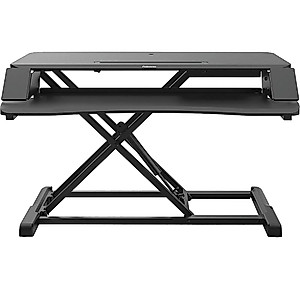 Fellowes Corsivo Height Adjustable Standing Desk, Sit to Stand, Gas Spring Riser Converter, Tabletop Workstation, Desk Riser (8091001)
