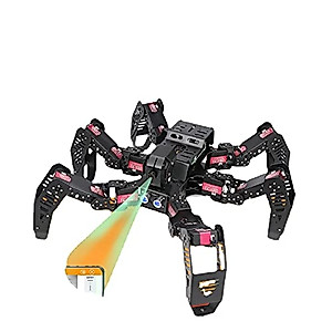 Spider Robot Applicable to Pi 4B Spider Bionic Robot Open Source AI Visual Programming Coding Robotics ( Color : Professional Edition )