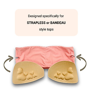 Epiphany LA Women's Strapless Style Push-up Padding Inserts for Swimsuits, Sports Bras, and Clothing (C-Cup (1 Pair))