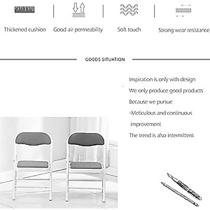 VOIV Folding Chair Home Backrest Chair Folding Chair Outdoor Chair Home Chair Office Chair Dining Chair