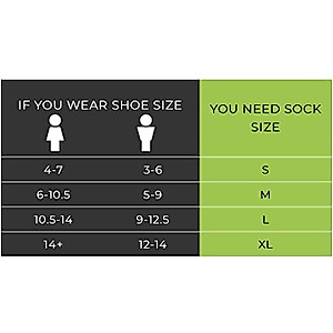 Ecosox Bamboo Viscose 1/2 Cushion Light Hiking Crew Socks for Men & Women | Keep Your Feet Dry & Blister Free (Large - Black with Lime)