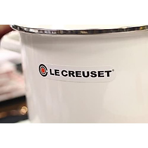 Le Creuset Enamel On Steel Stockpot, 8 quarts, White
