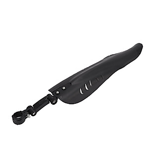 WNSC Bicycle Fenders, Adjustable Curved Design Front Rear Mudguard Easy Disassembly Installation Soft Durable Plastic Black for Mountain Bicycles for Road Bicycles