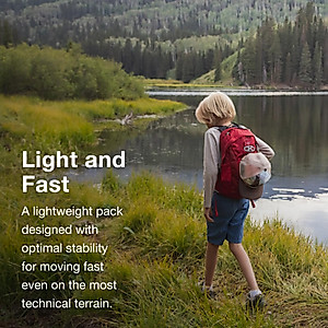 Osprey Talon Jr Boy's Hiking Backpack , Stealth Black