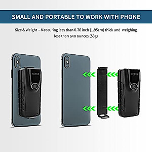 NETUM Bluetooth 2D Barcode Scanner, 3-in-1 Small Portable QR Bar Code Reader Automatic Wireless Gun Scan Back Clip Work with Tablet iOS Android Windows MacOS for Warehouse Inventory POS - E800