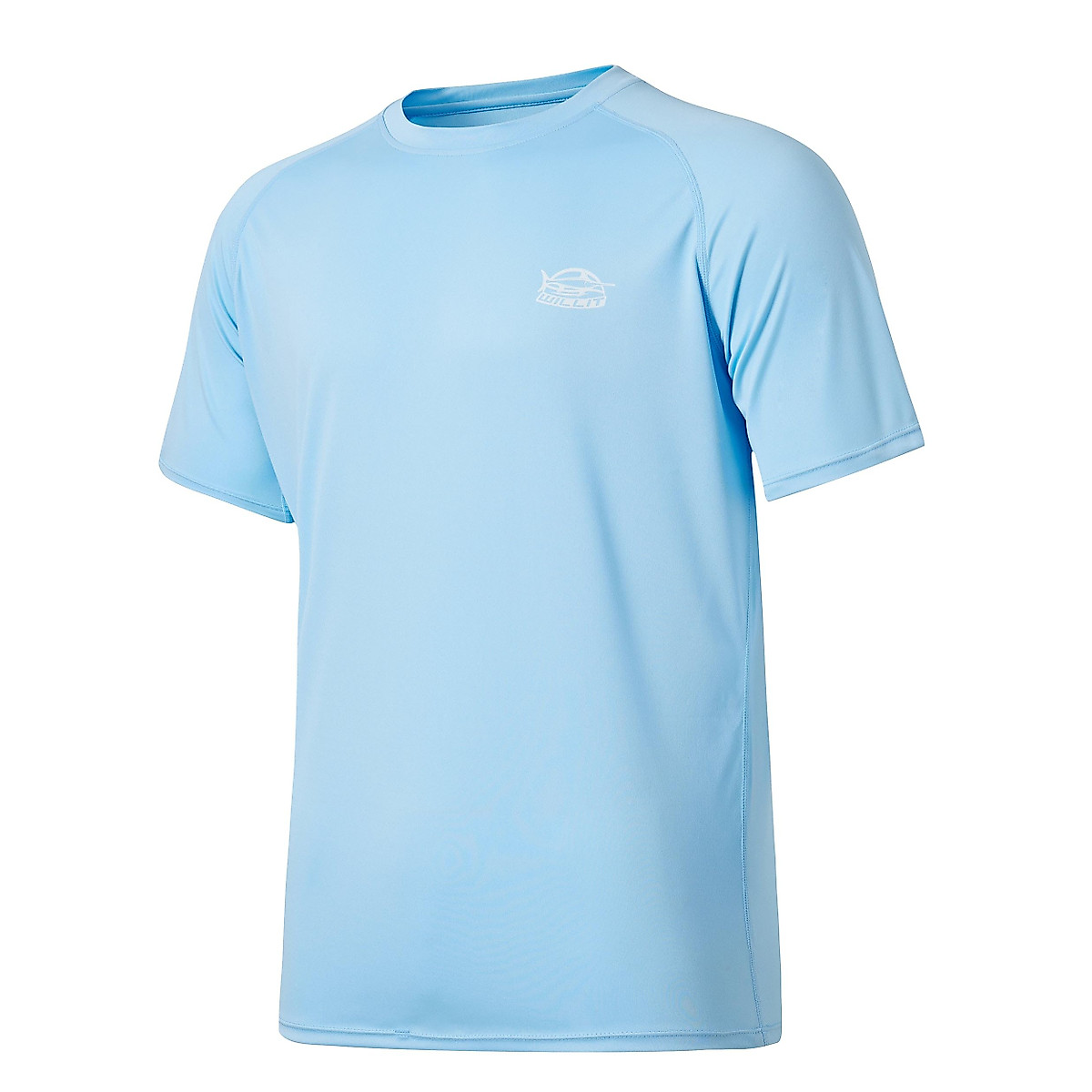 Willit Men's Rashguard Swim Shirt Short Sleeve UPF 50+ Sun Protection Shirt SPF Quick Dry Water Shirt Blue 2XL