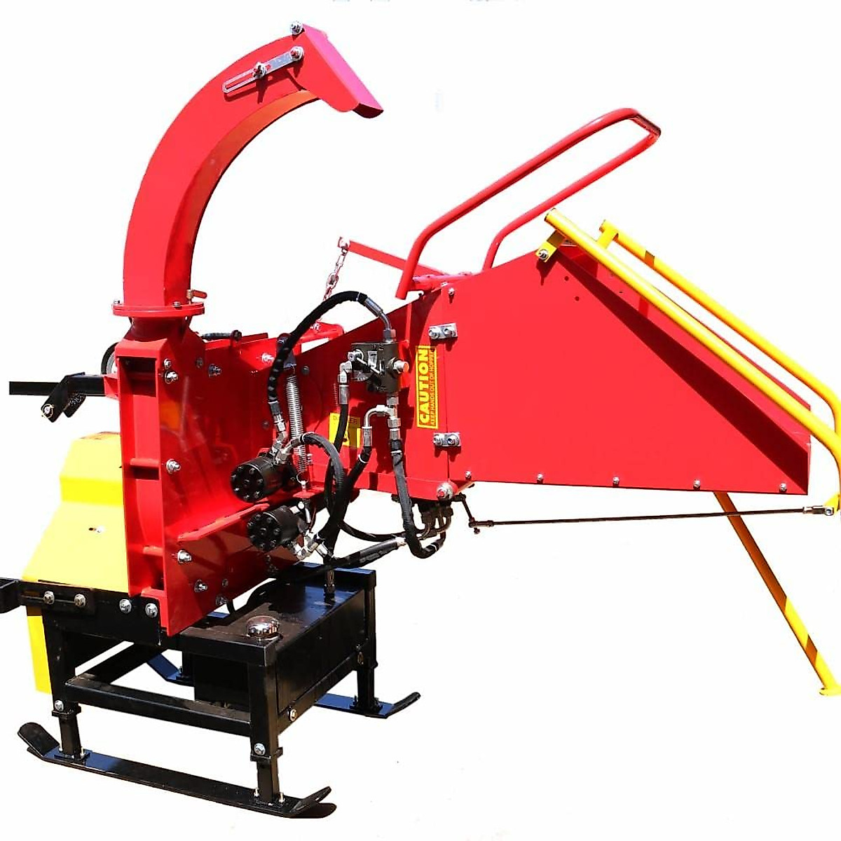 Sanking 8" PTO Wood Chipper Tree Shredder 3 Point Farm Tractor Implement - with Hydraulic Feed
