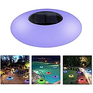 COPU Solar Floating Pool Lights, 16 Color Changing Pool Solar Lights, Pool Lights for Above Ground Pools, Outdoor Pool Accessories, Waterproof Floating Light, Pool Decor (12.6 INCH)