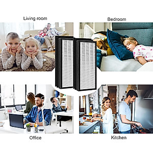 VEVA 8000 Replacement Filter, Compatible with VEVA 8000 Elite Pro Series Air Purifier, 2 HEPA Filters + 4 Pre-Filters