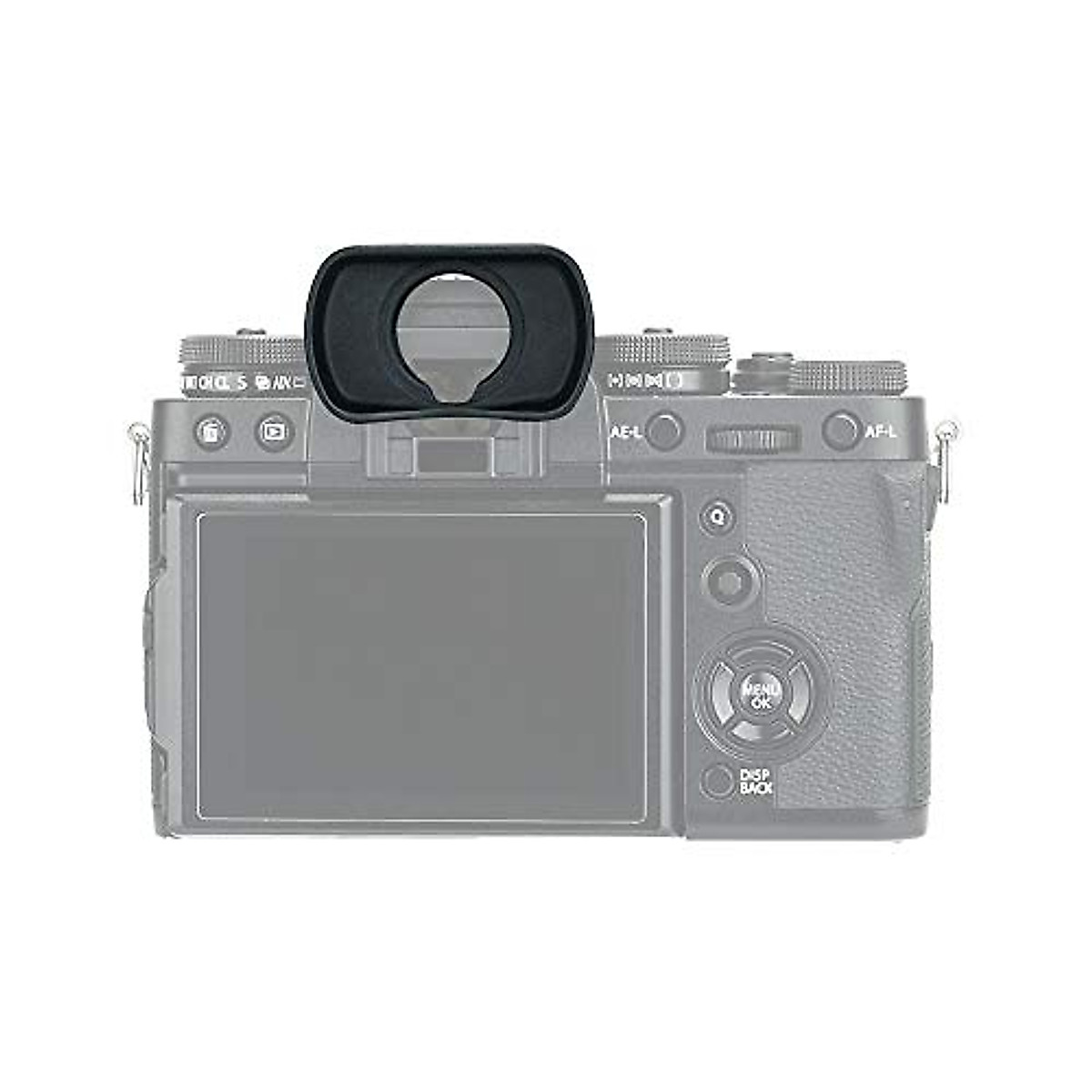 JJC Viewfinder Eyecup Eyepiece for Fuji Fujifilm X-T5 X-T4 X-T3 X-T2 X-T1 X-H1 X-H2 X-H2S GFX 100 GFX 100S GFX 50S and GFX 50S II Camera, Replaces Fuji Fujifilm EC-XT L Eyepiece