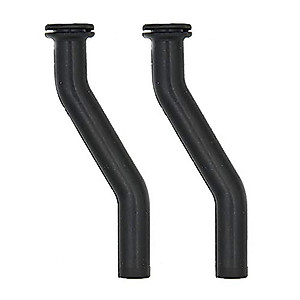 (2-Pack) Calvana Replacement 3 Inches Rubber Vacuum Hose (Black) - Compatible with Part Number 596163 Vacuum Hose for Select Small Gasoline Engines