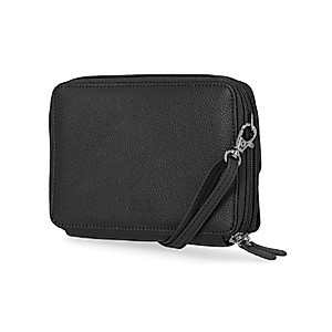 Mundi On The Move RFID Crossbody Wallet For Women With Phone Pocket (Black II)