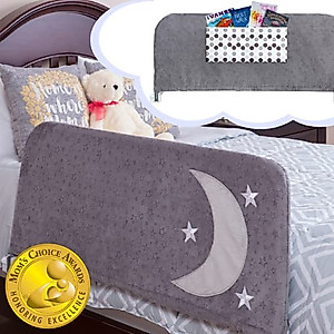 Cosie Covers Bed Rail for Toddlers, Toddler Bed Rail Guard for Baby Kids, Extra Tall, Fits Twin, Full, Queen and King Foldable Side Rail - Standard 43" Grey