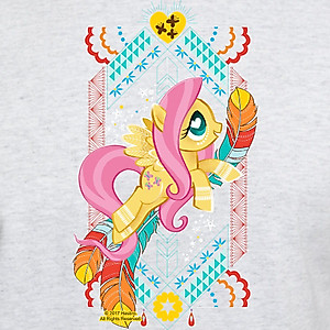 CafePress My Little Pony Fluttershy Feathers T Shirt Men's Traditional Fit Light Casual Tshirt Ash Gray