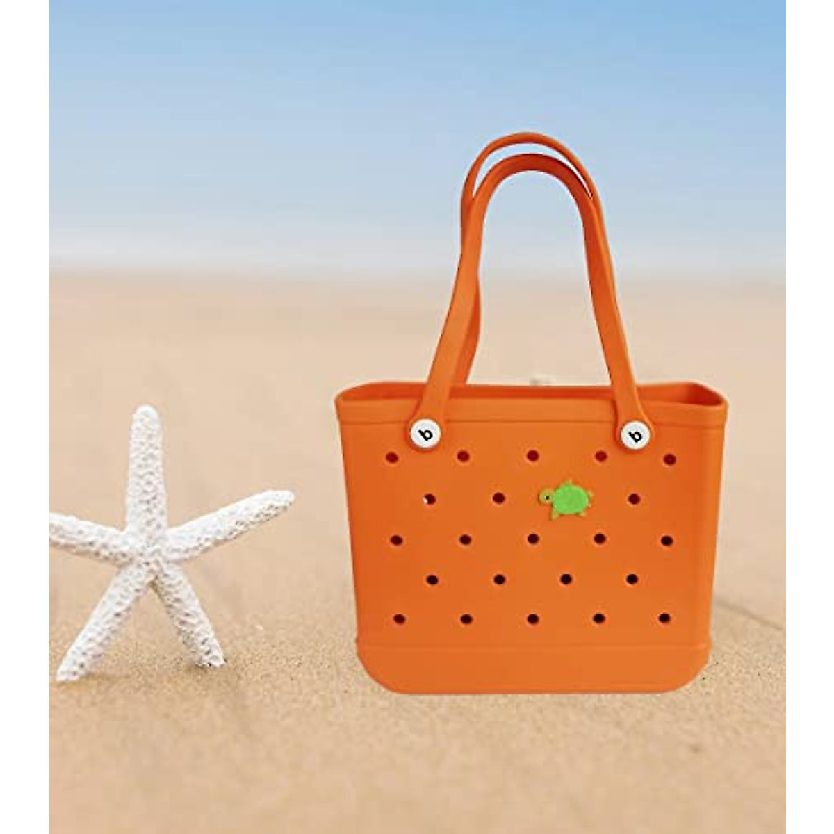 Marine Animals Charms for Bogg-Bags Cartoon Animals Decorative Charms for Totes and Similar Styles Sea Animals Accessories for Beach Totes-1 Pack (Sea Turtle)