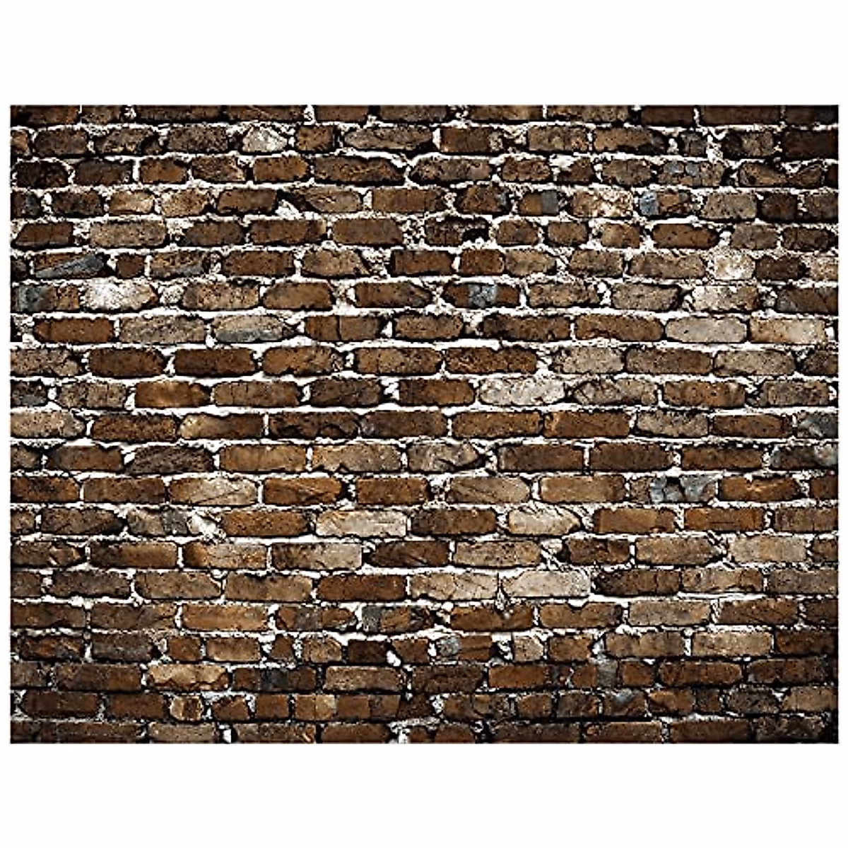 YYNXSY 7x5FT Brown Brick Wall Background Brick Background Large Fabric Brick Photo Background Baby Shower Birthday Party Wedding Graduation Home Decoration Photo Booth Props Banner YY-5