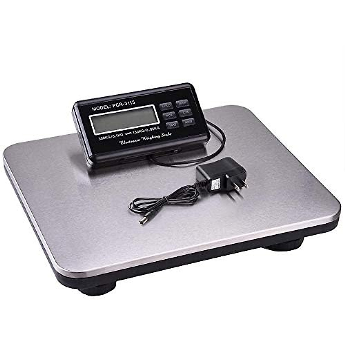 MejorChoy 660lbs Postal Scale LCD Digital Scale Floor Platform Scale 300kg Capacity for Shipping Weighing