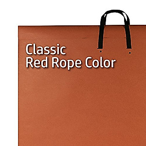 Star Products Wallet Port Whandle 220H Classic Red Rope Paper Artist Portfolio with Soft Woven Handle, 20" x 26"