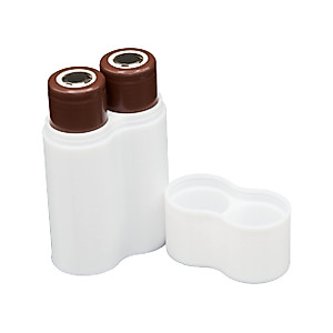 Protect Your Power - Slimline 18650 Battery Case, Soft Durable Material - Pack of 2 (Holds 2 Batteries)