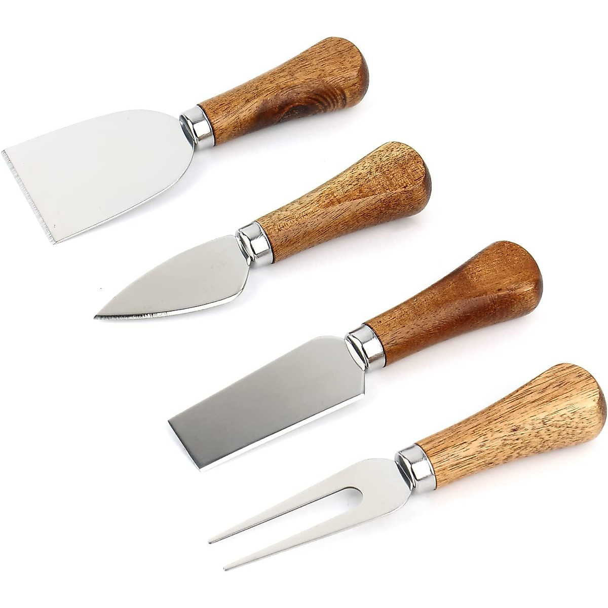 4 Cheese Knives Set-Mini Knife, Butter Knife & Fork
