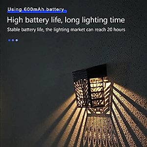 Adv-one Solar Deck Lights,Solar Fence Lights Outdoor Waterproof LED Garden Decorative Lights,Auto ON/Off Fence Post Solar Lights for Post,Yard,Front Door,Patio,Pool,Warm White (4PC)