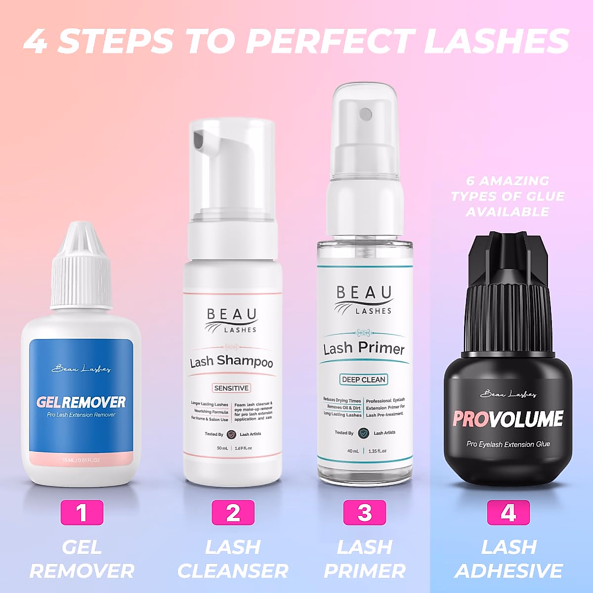 Super Strong Eyelash Extension Glue for Professionals | Strongest Black Lash Adhesive for Long Lasting Semi Permanent Individual Lash Extensions | 1-2s Fastest Drying & up to 7 Weeks Retention