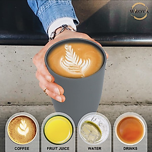 Wheat Straw Cups 8 PCS Good Alternative to Plastic Reusable Cups 12 oz Unbreakable Drinking Cup Reusable Dishwasher Safe Water Plastic Glasses with 4 Colors