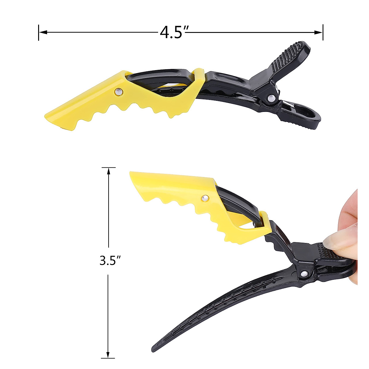 HH&LL 30pcs Alligator Styling Sectioning Hair Clips (15 Colors)