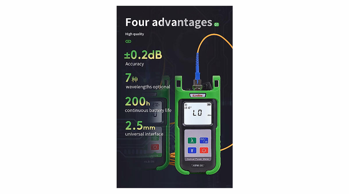 KomShine KPM-35 Optic Fiber Power Meter with Measurement Range -70 ...
