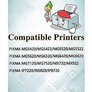 MM MUCH & MORE Compatible Ink Cartridge Replacement for Canon PGI-250XL CLI-251XL PGI 250 XL CLI 251 XL to use for PIXMA MX922 IP7220 MG5520 MG5420 IX6820 IP8720 MG7520 MG7120 MG6320 Printer (10-Pack)