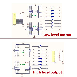 eletechsup 8-Button High Level Push Buttons Module 8 Keyboard Keypad for Arduiuo Due Breadboard Leonardo Zero TRE Micro Banana pi STM32（no pin） (1)