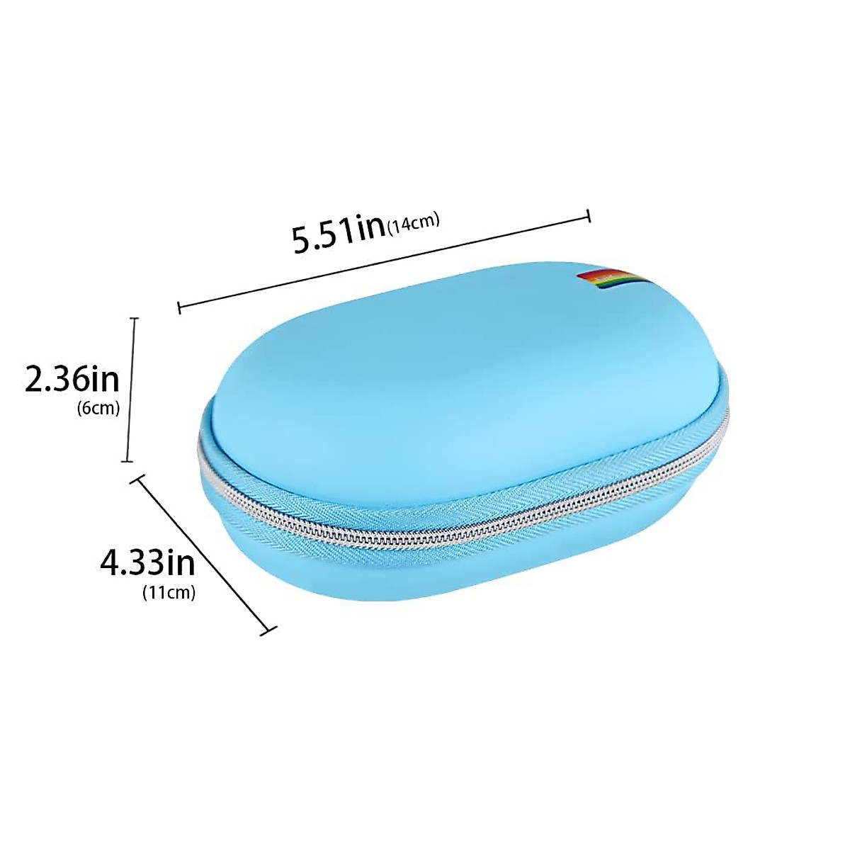 Leayjeen Portable Case Compatible with Blood Glucose Monitor Kit，Holds Glucometer, Lancing Device, Blood Sugar Test Strips,Lancets and Other Diabetic Testing Accessories-Blue(Case Only)