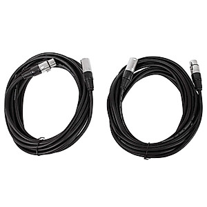 Pair Rockville Power Gig RPG8 8" Powered Active 800 Watt 2-Way DJ PA Speakers