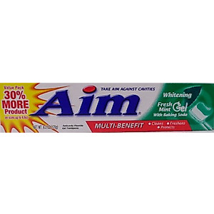 Aim Toothpaste 6 oz Tube (pack of 6) Fresh Mint gel