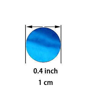 Blue Foil Metallic Round Table Confetti Decor Circle Dots Mylar Table Scatter Confetti Wedding Bachelorette Under The Sea Baby Shower Birthday Graduation Party Confetti Decorations, 100g