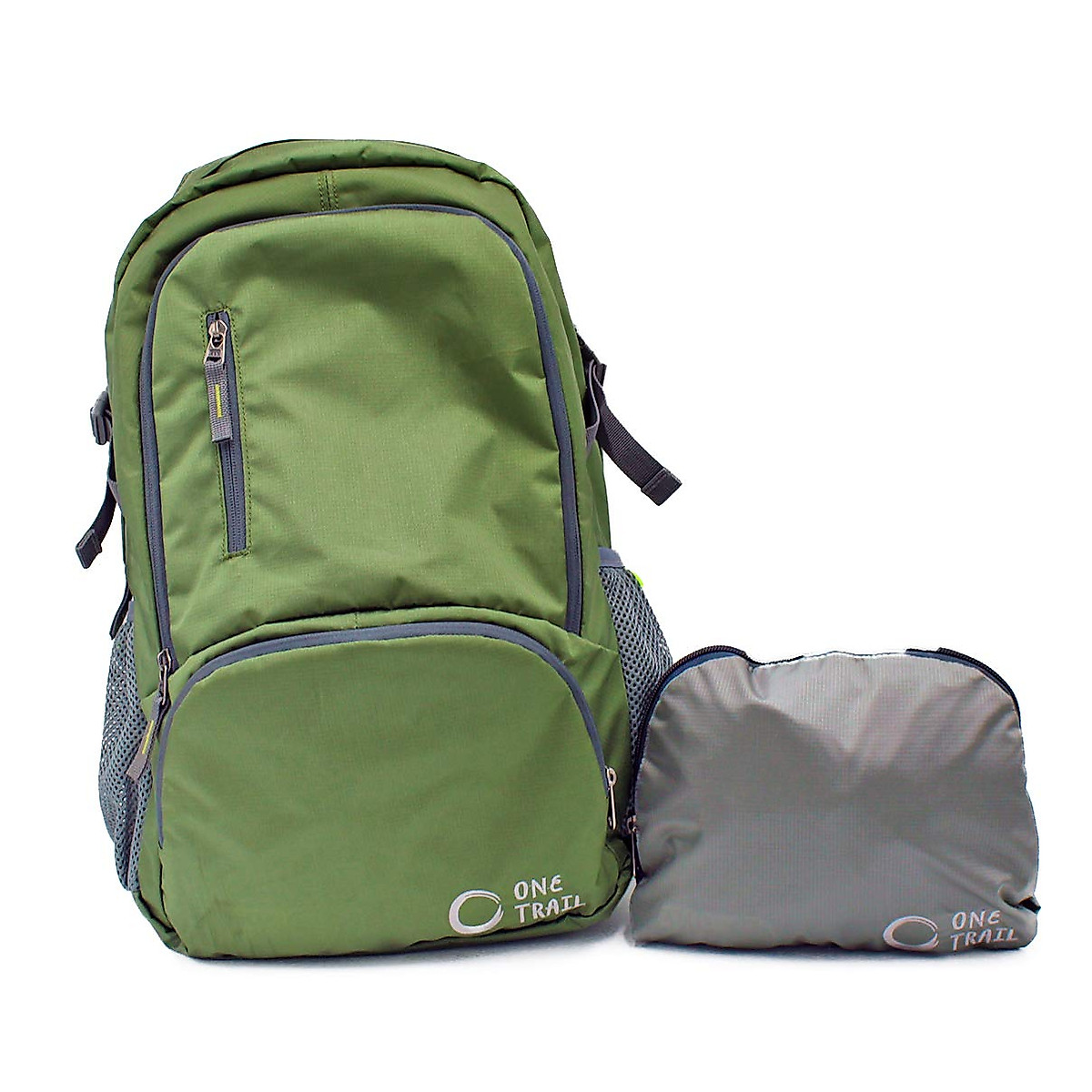 OneTrail 30L Packable Hiking Daypack | Ultralight, Ripstop (Gunmetal Grey)