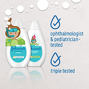 Johnson's Baby Ultra-Hydrating Tear-Free Kids' Shampoo with Pro- Vitamin B5 & Proteins, Paraben-, Sulfate- & Dye-Free Formula, Hypoallergenic & Gentle for Toddler's Hair, 13.6 fl. oz