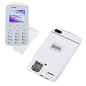 CHICIRIS Mobile Phone, Rear Camera 0.3mp A5 Straight Mini Card Mini Phone, Support Multi-languauge 3.5mm Round Hole Single Card Slot for Child Adult Old Man Students