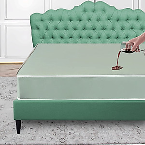 Greaton 8" Firm Sleeping Mattress, Double Sided Vinyl Mattresses for Complete Comfiness, Waterproof Security for Long Time Use, Provides All Rounded Necessary Body Support, Full XL, Green