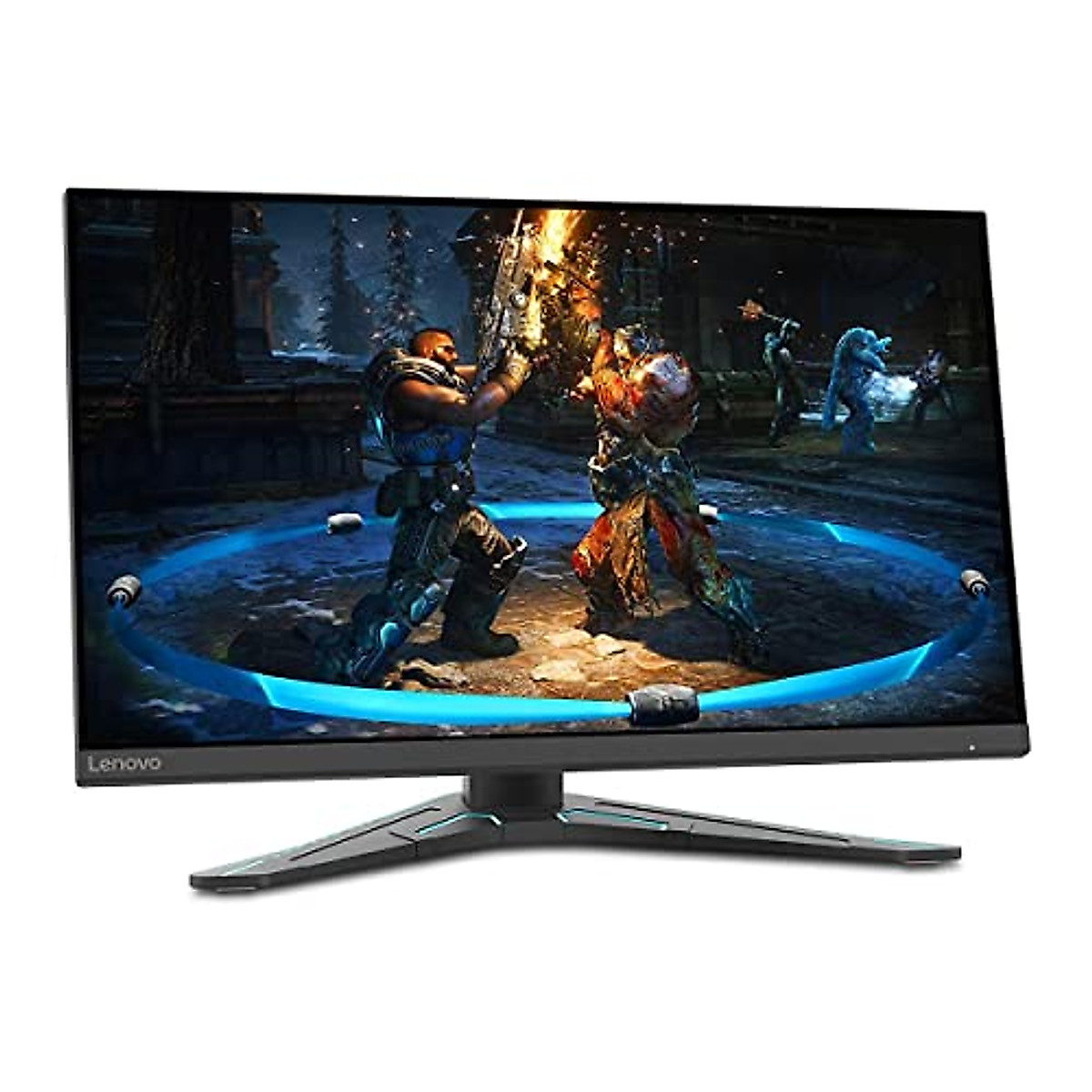 Lenovo G27-20 27-inch Gaming Monitor, FHD, IPS, 144Hz, 1ms, FreeSync Premium and NVIDIA G-SYNC Compatible, NearEdgeless, VESA Mount, Height and Tilt Adjust, HDMI, DP