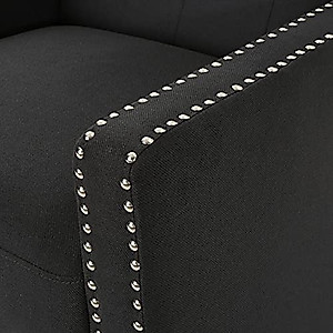 Christopher Knight Home Izidro Traditional Fabric Recliner, Dark Charcoal / Dark Brown