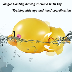 3 Pack Duck Bath Toys, Bathtub Toys for Baby Toddler, Wind Up Bathing Water Toy Bath Swimming Duck Toy, Swimming Tub Bathtub Pool Cute Swimming Toys for Boys Girls