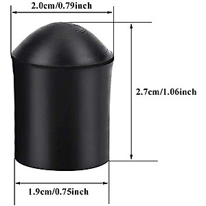 Jiayouy 4pcs Double Bass Endpin Rubber Tip Stopper Protector String Instrument End Cap Accessory