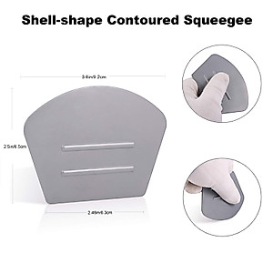 FOSHIO Vehicle Vinyl Wrap Window Tint Tools Kit with Small Felt Squeegees, Edge Trimmer Wrap Stick Squeegee, Vinyl Knife Cutters, Spare Blades for Car Roof Hood Head Tail Wrap Vinyl Film Installation