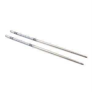 Bayetss Premium Reusable Metal Stainless Steel Chopsticks Easy To Use Fried Food Metal Chop Stick Utensils Applique Craft,A pair