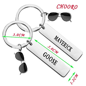CHOORO Set of 2 Best Friend Keychain Set BFF Jewelry Fans Gift(M&G Set Keychain)