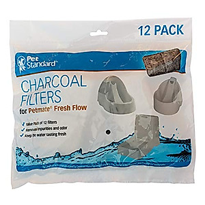 PetStandard Filters for Petmate Fresh Flow Pet Fountains (12 Pack)
